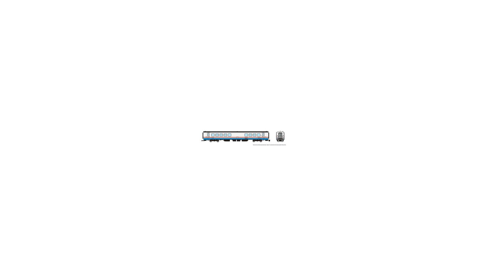 Rohr RTL Turboliner Snack Bar Coach - Ready to Run -- Amtrak