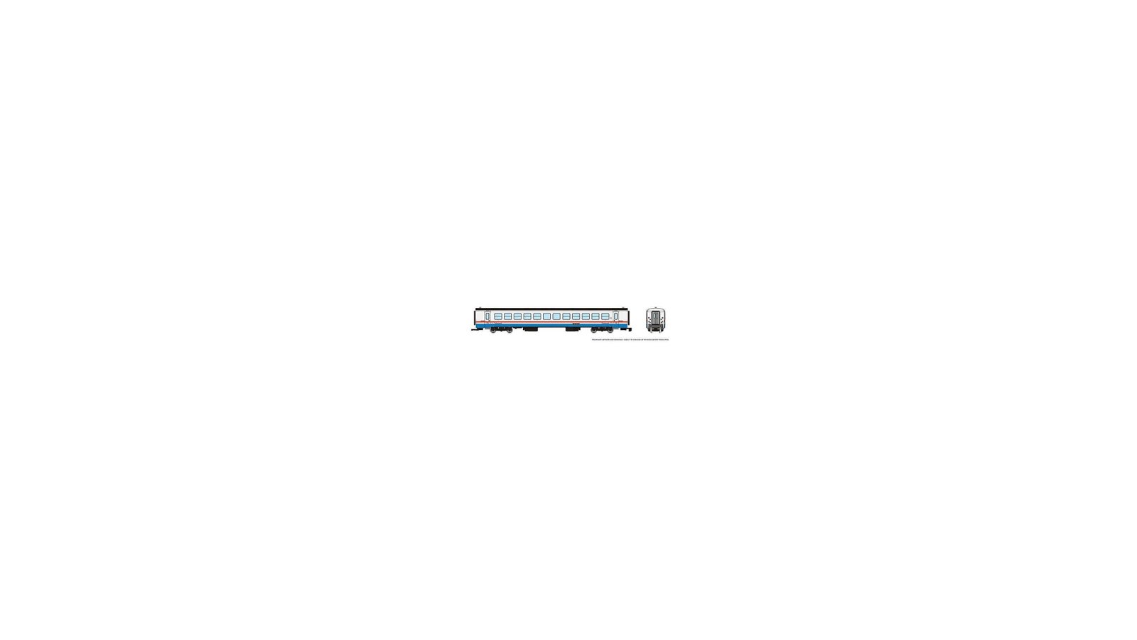Rohr RTL Turboliner Coach - Ready to Run -- Amtrak 185 Phase